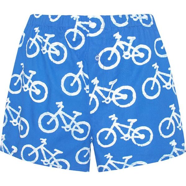 Fair Trade Boxers: Bikes - Blue-Organic