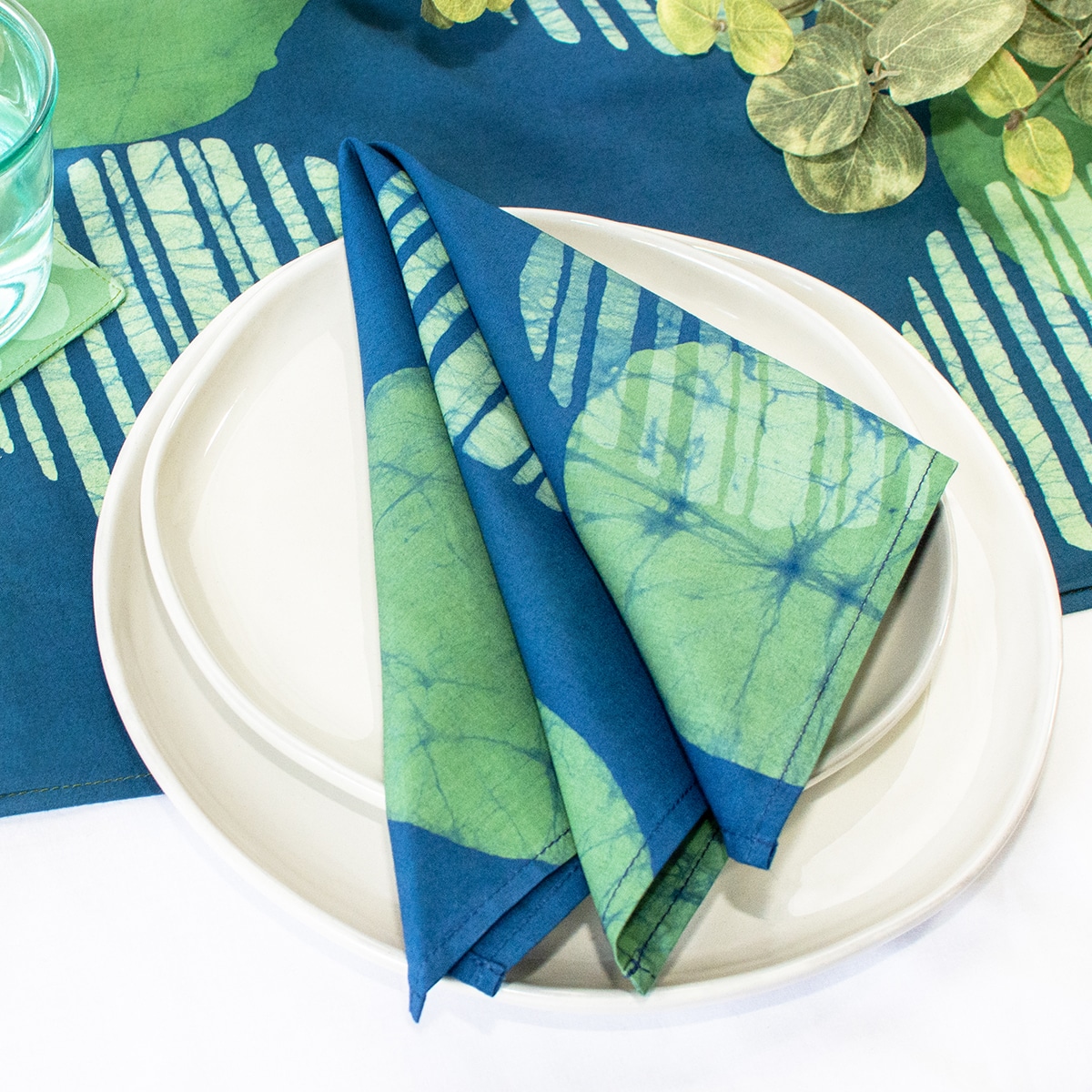 Fair Trade Napkin: Eclipse - Green-Organic
